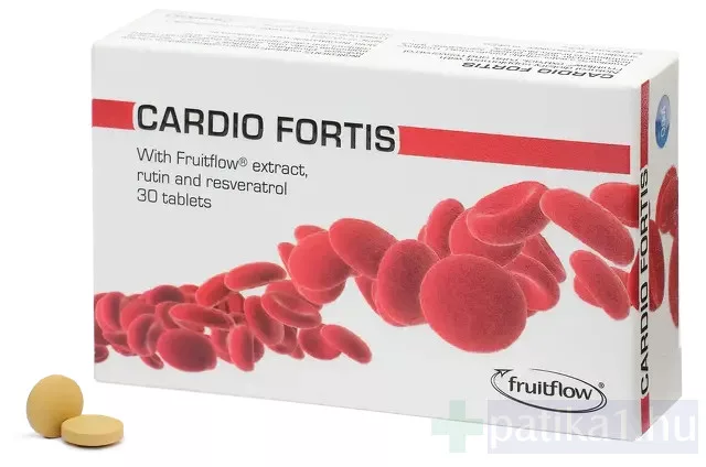Cardio Fortis Fruitflow étrendkiegészítő tabletta 30x - pati